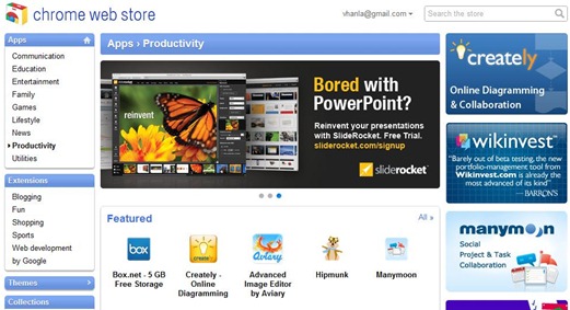 Google Chrome Webstore finalmente vio la luz